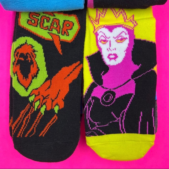 Disney | Accessories | Disney Villains Womens Socks Ursula Cruella ...